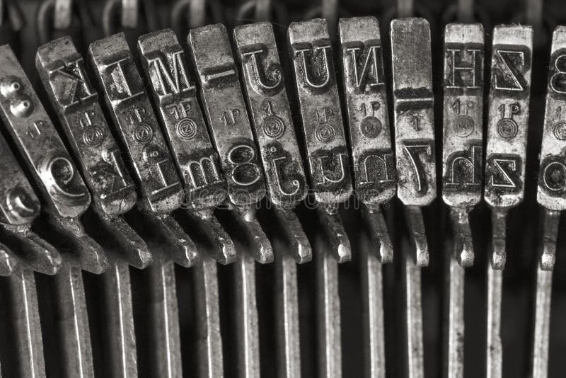 Vintage typewriter letters stock image. Image of detail - 147402575