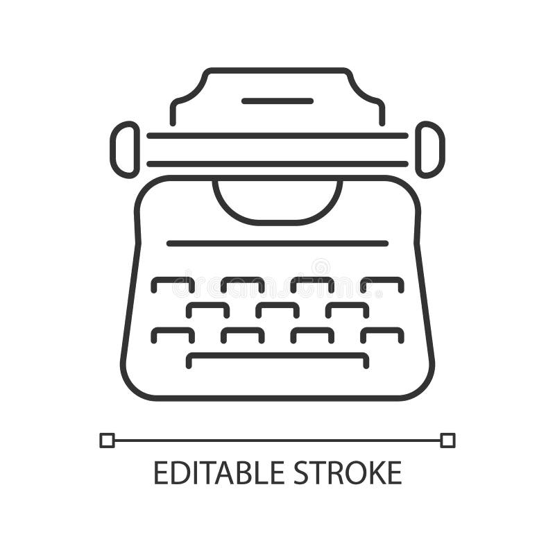 Vintage Typewriter Outline Stock Illustrations – 842 Vintage Typewriter Outline Stock ...
