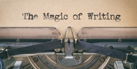 Vintage Typewriter -- the Magic of Writing Stock Image - Image of ...
