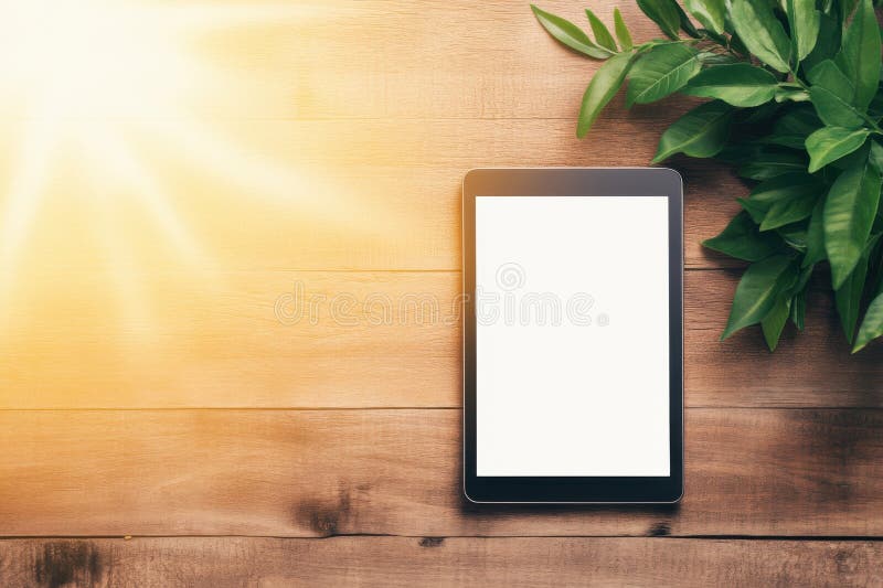 Vintage Typewriter Meets Futuristic Tablet on a Rustic Table ...