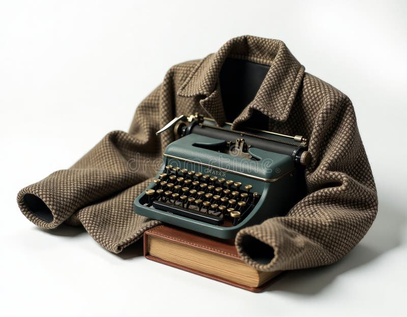 Vintage Typewriter and Tweed Jacket - Retro Writing Concept Stock ...