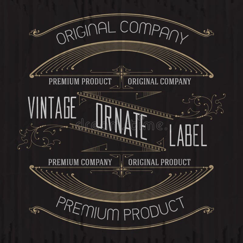 Vintage Typographic Label Premium Stock Vector - Illustration of modern ...