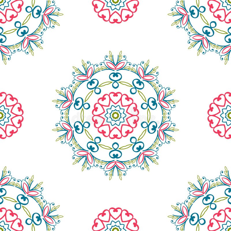 Universal Different Seamless Eastern Patterns Stock Illustrations – 349 ...