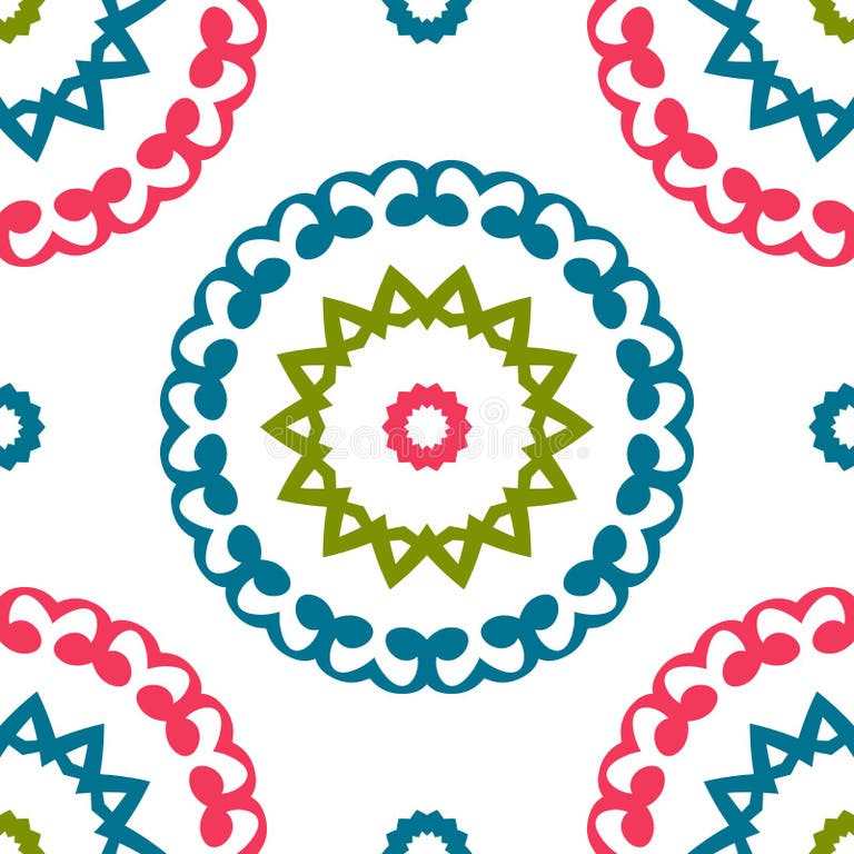 Universal Different Seamless Eastern Patterns Stock Illustrations – 349 ...