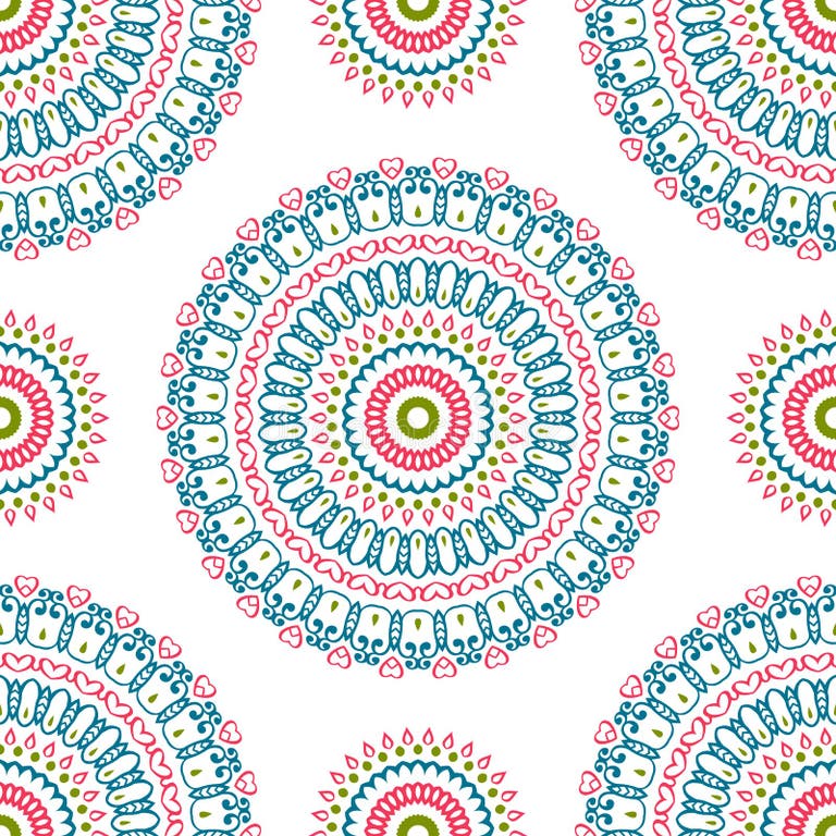 Universal Different Seamless Eastern Patterns Stock Illustrations – 349 ...