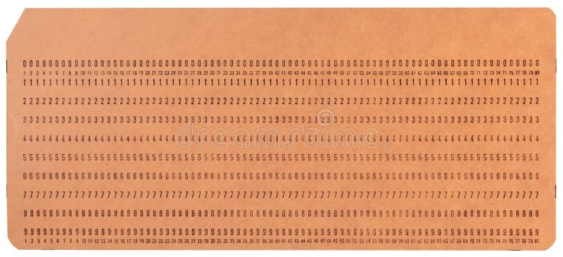 Stack of Vintage Unused Computer Punch Cards Stock Photo - Image of ...
