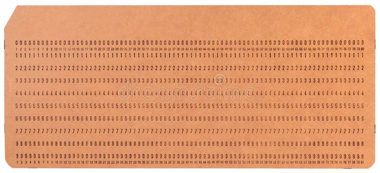 Vintage Unused Computer Punch Cards Stock Image - Image of paper, punch ...