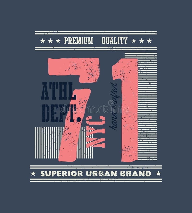 Vintage Urban Typography, T-shirt Graphics Stock Vector - Illustration ...