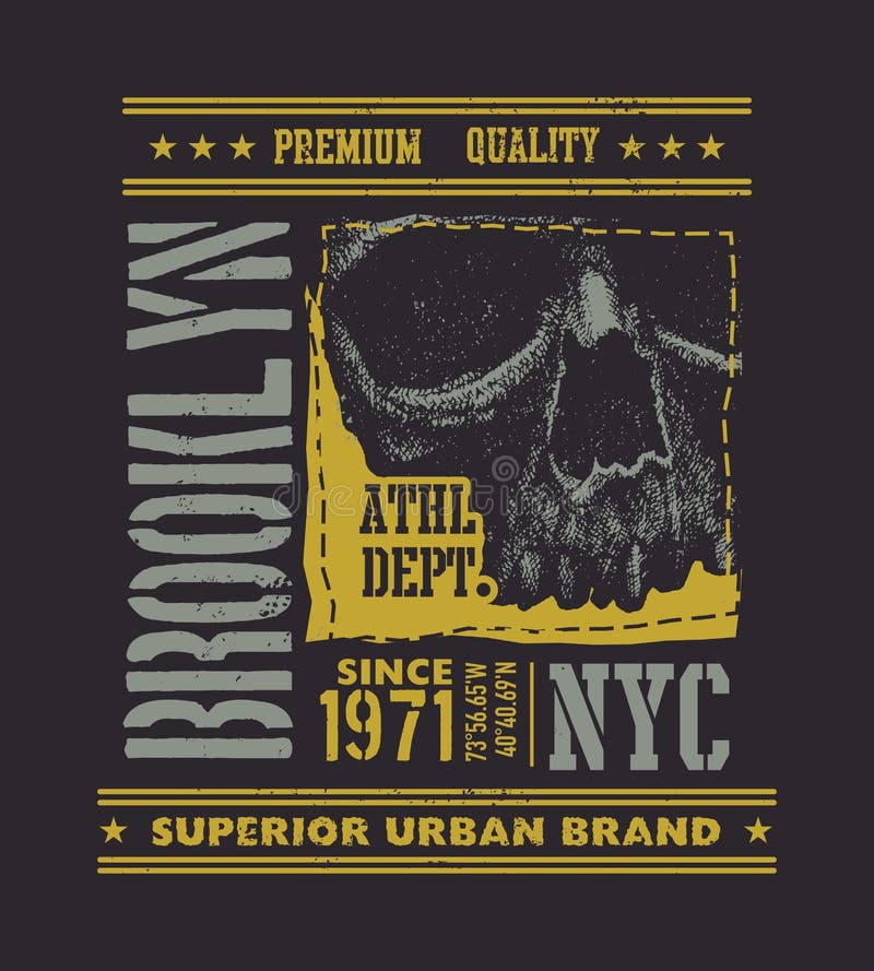 Vintage Urban Typography Vector Illustration Stock Vector ...