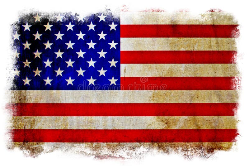 Vintage USA flag stock illustration. Illustration of democracy - 149813514