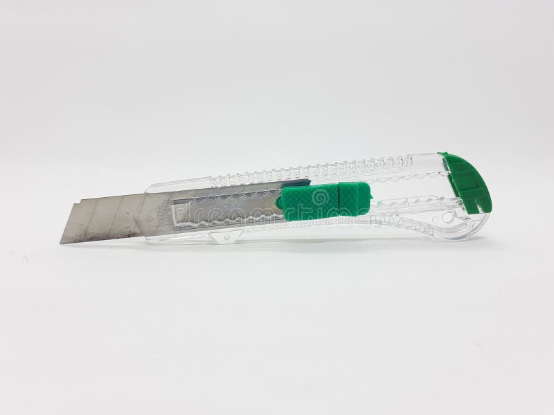 Vintage and Used Rusty Cutter Knife in White Background 01 Stock Photo ...