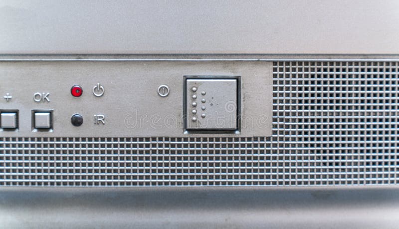 Vintage Vcr Control Panel with Volume and Power Buttons, Ir Sensor, and ...