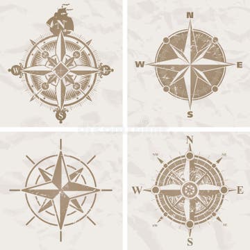 Ancient Compass Rose Stock Illustrations – 2,196 Ancient Compass Rose ...