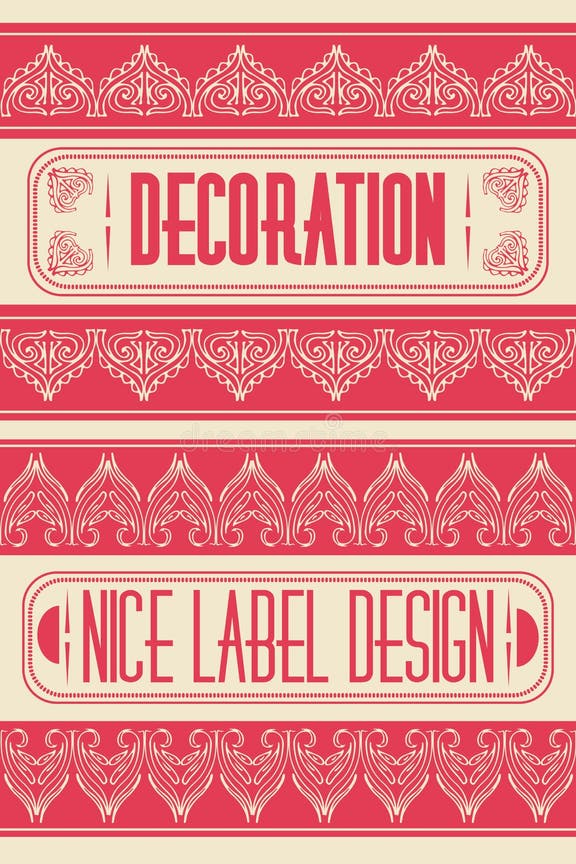 Vintage Vector Cool Labels Decoration Elements, Frames, Nice Label ...