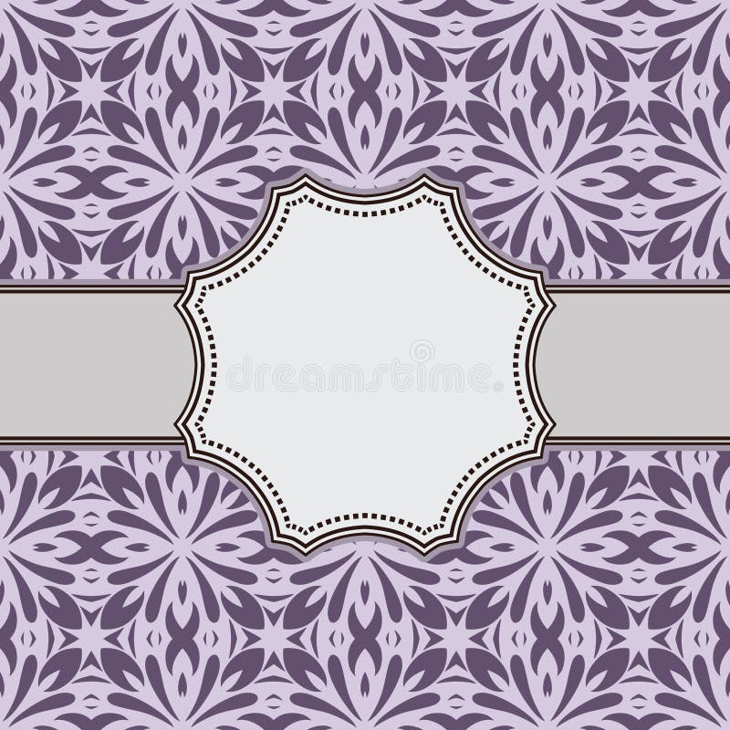 Vintage Vector Flower Frame Design Stock Vector - Illustration of ...