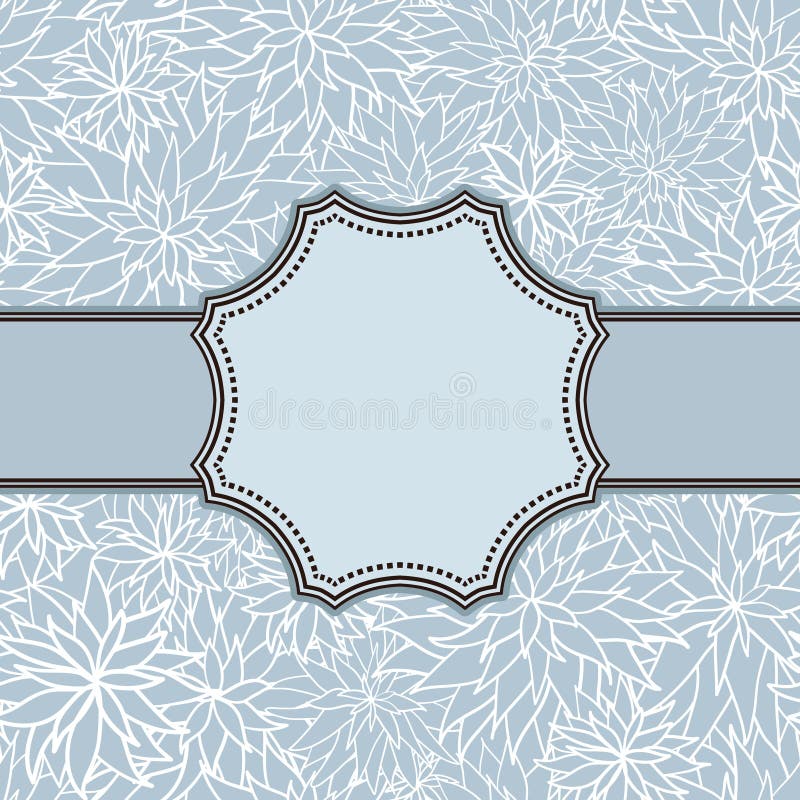 Vintage Vector Flower Frame Stock Vector - Illustration of label ...