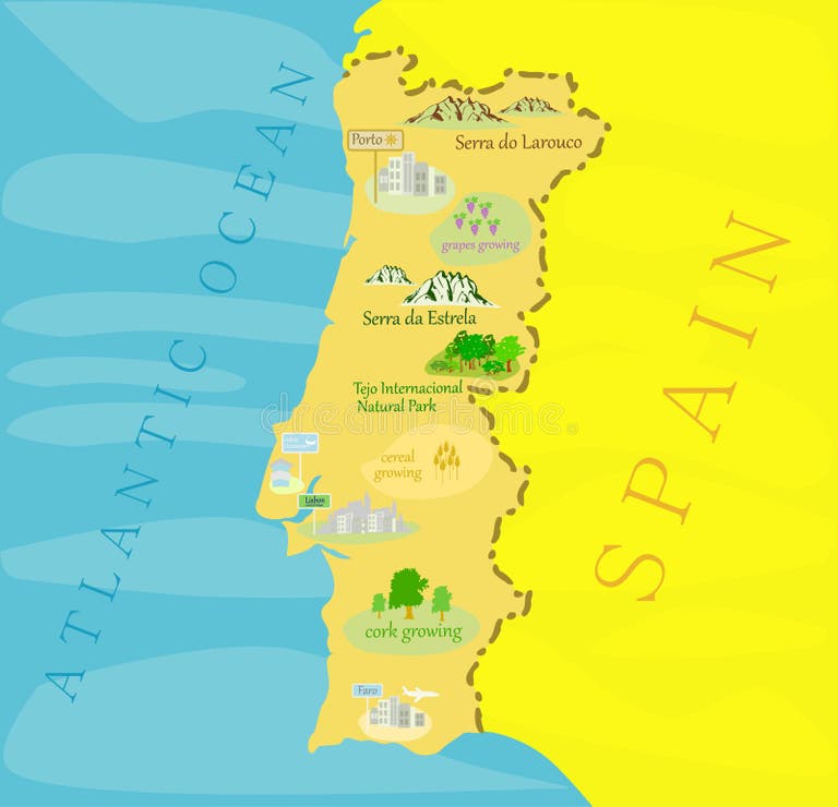 Portugal Map Vintage Vector Stock Illustrations – 409 Portugal Map ...