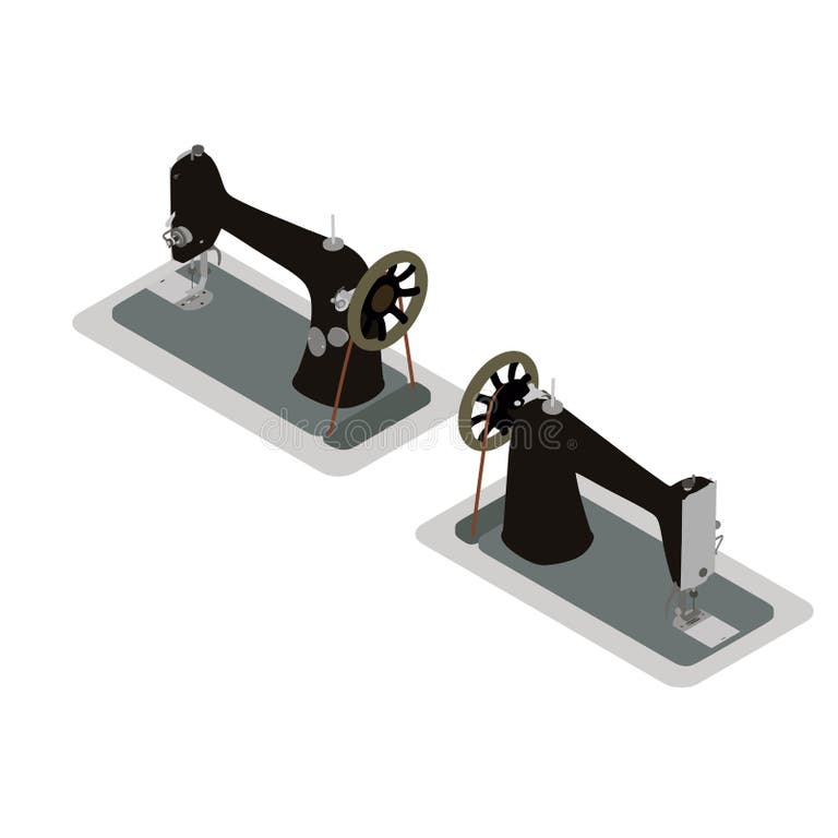 Sewing Leather Machine Sketch Stock Illustrations 36 Sewing Leather