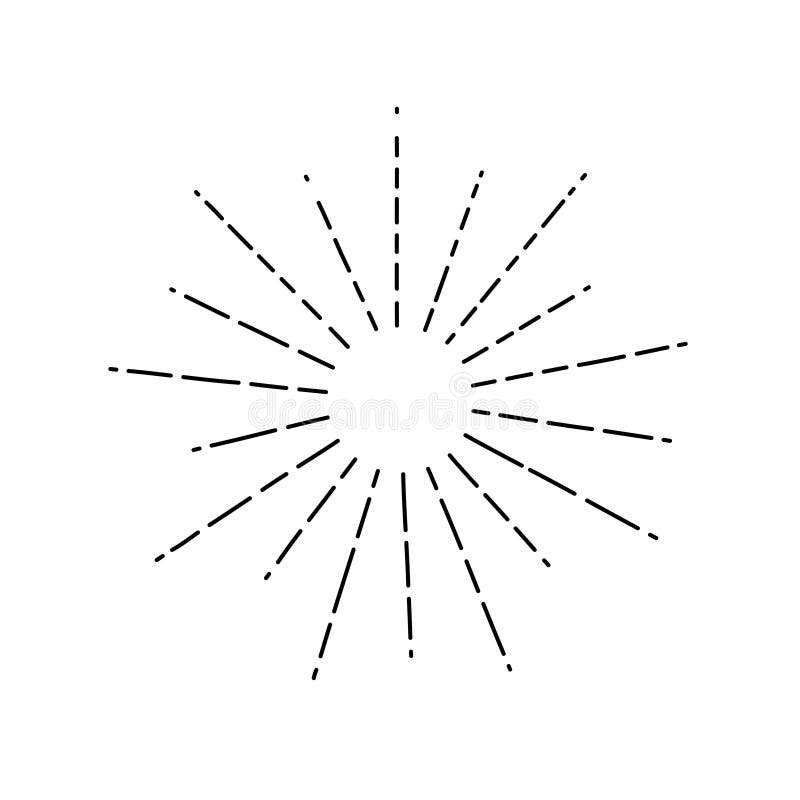 Sun Ray Vector Black