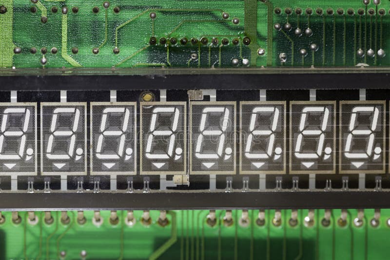 VFD digit stock photo. Image of display, fluorescent - 41072116
