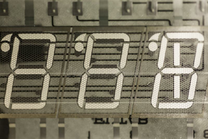 Vintage VFD display stock photo. Image of fluorescent - 154021850