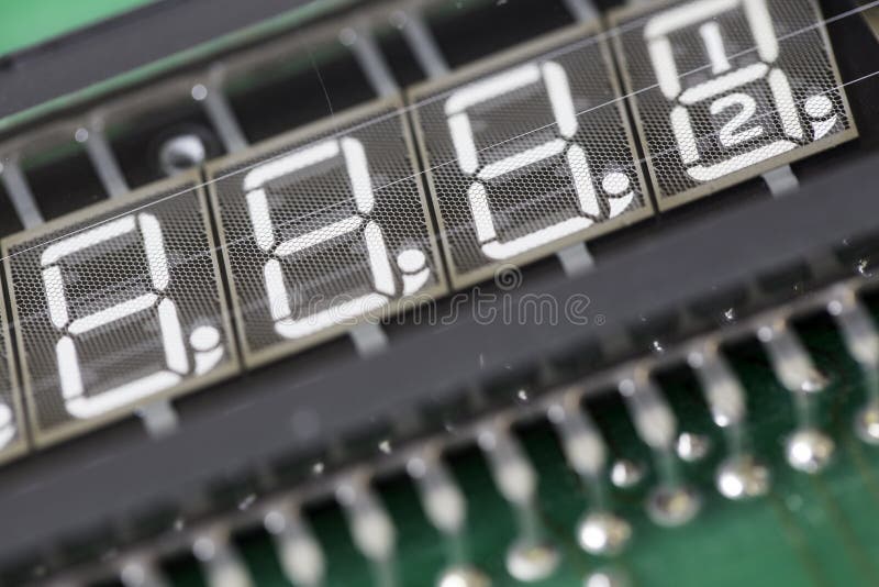 Vintage VFD display stock image. Image of components - 154021853