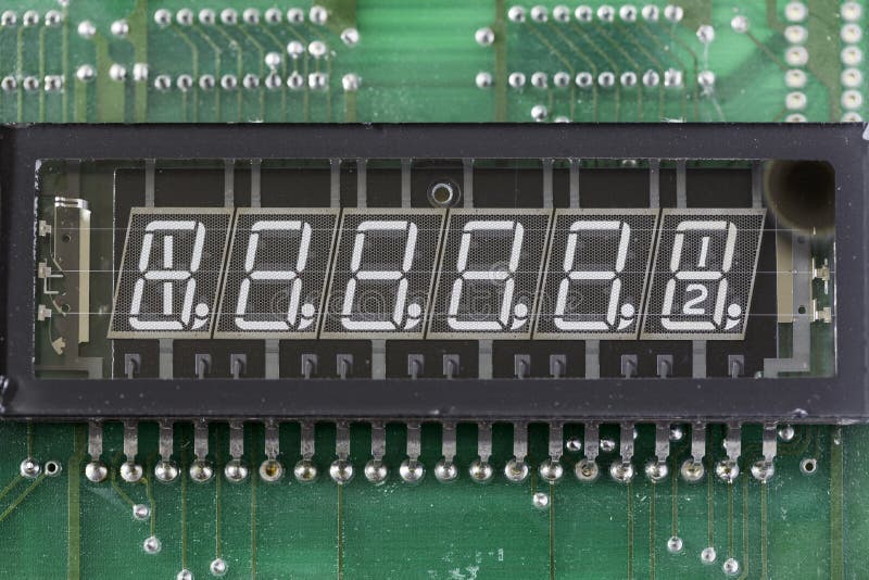Vintage VFD display stock photo. Image of electronic - 154021894