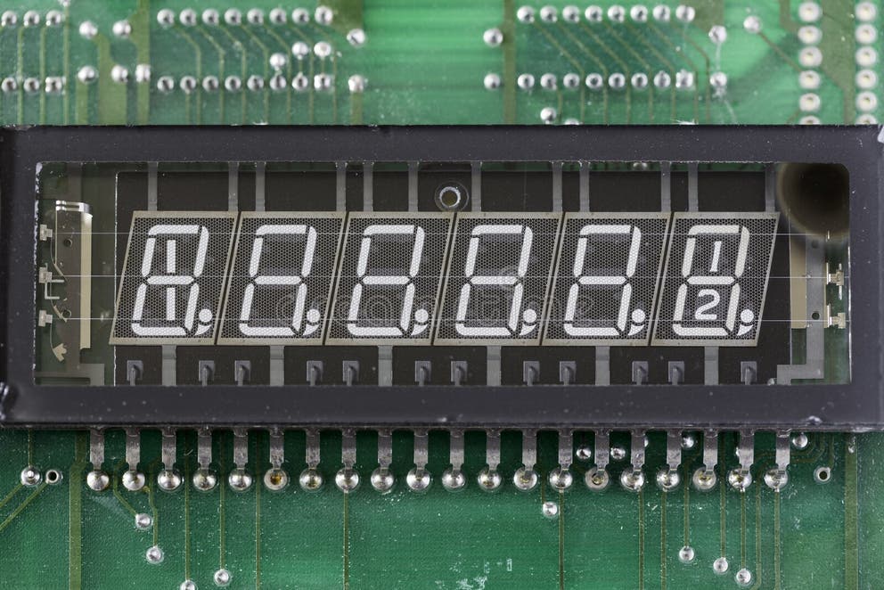 Vintage VFD display stock photo. Image of electronic - 154021894