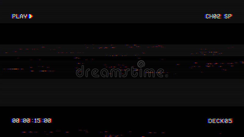 Vintage VHS Glitch Defects Noise and Artifacts Effect Stock Footage ...