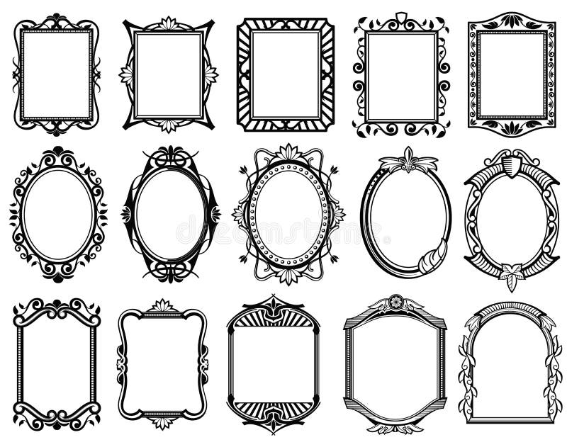 Vector frames stock vector. Illustration of simple, background - 45685404 Vector frames stock vector. Illustration of simple, background - 45685404
