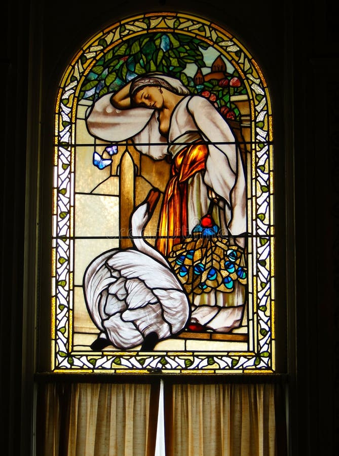 Vintage Victorian Stained Glass Stock Photo - Image of canada, columbia ...