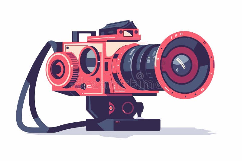 Vintage Video Camera Stock Image Isolated Vector Style Stock Vector ...