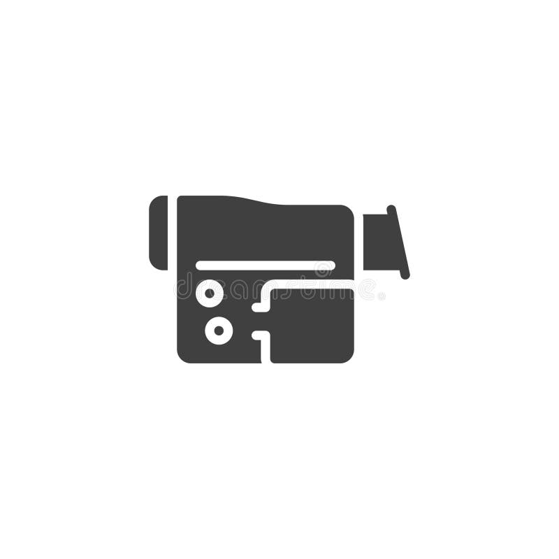 Retro Camera vector icon stock vector. Illustration of vintage - 218894033