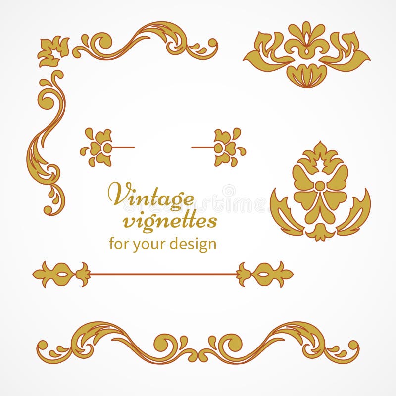 Vintage Vignettes and Frames Stock Vector - Illustration of frame ...