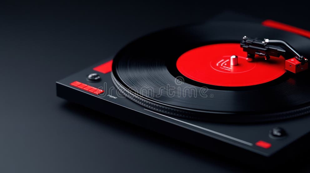 Vintage Vinyl Disc Icon on Electronics Speaker Disk Stock Illustration ...