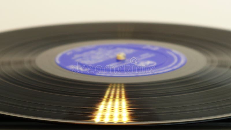 Vintage Vinyl Disc on Turntable Record Player Stock Video - Video of ...