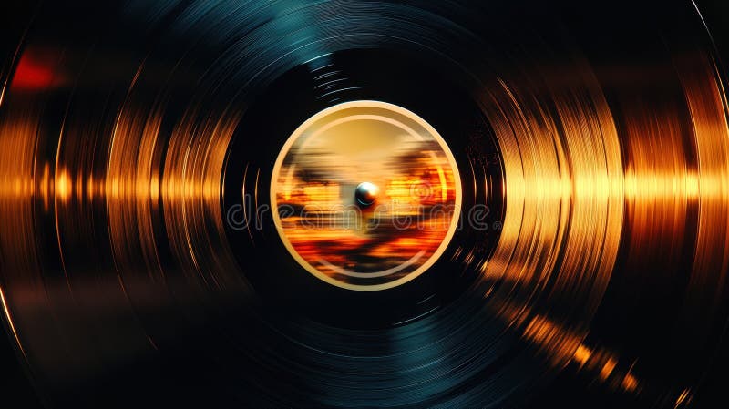 Vintage Vinyl Record Player Seamlessly Transitions into Modern Digital ...