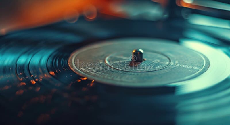 Vintage Vinyl Sound of Vinyl Record Stock Illustration - Illustration ...