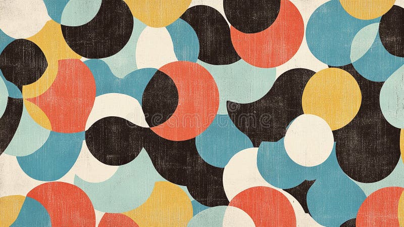Vintage Vinyl Texture with Modern Geometric Overlay and Subtle ...