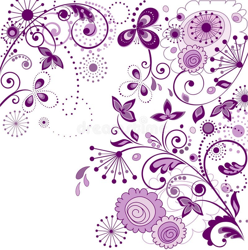 Vintage violet card stock vector. Illustration of decoration - 54079480