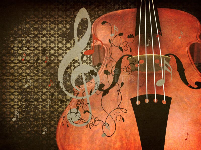 Vintage Violin Music Background Picture. Image: 28022572