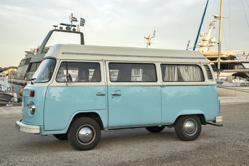 Vintage VW van stock photo. Image of germany, sixties - 250614554