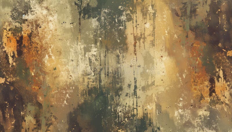 Vintage Wall Art Depicting a Rustic Forest Mural with Pine Trees on a ...