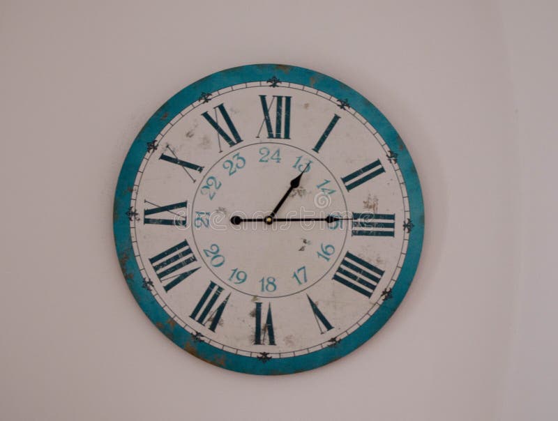 Vintage Wall Clock with Roman Numerals Timeless Decor Stock Image ...