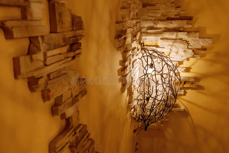 Vintage wall lamp stock photo. Image of inside, elegant - 26757420