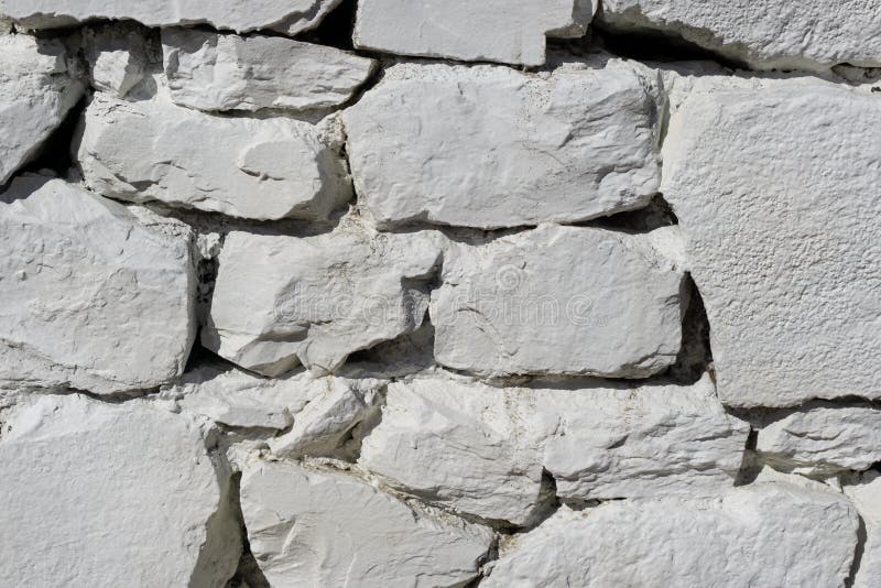 The Wall of the Blocks is White. Texture Wall of White Stone Blocks ...