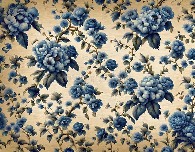 Vintage Floral Wallpaper Vertical Pattern Stock Illustration ...