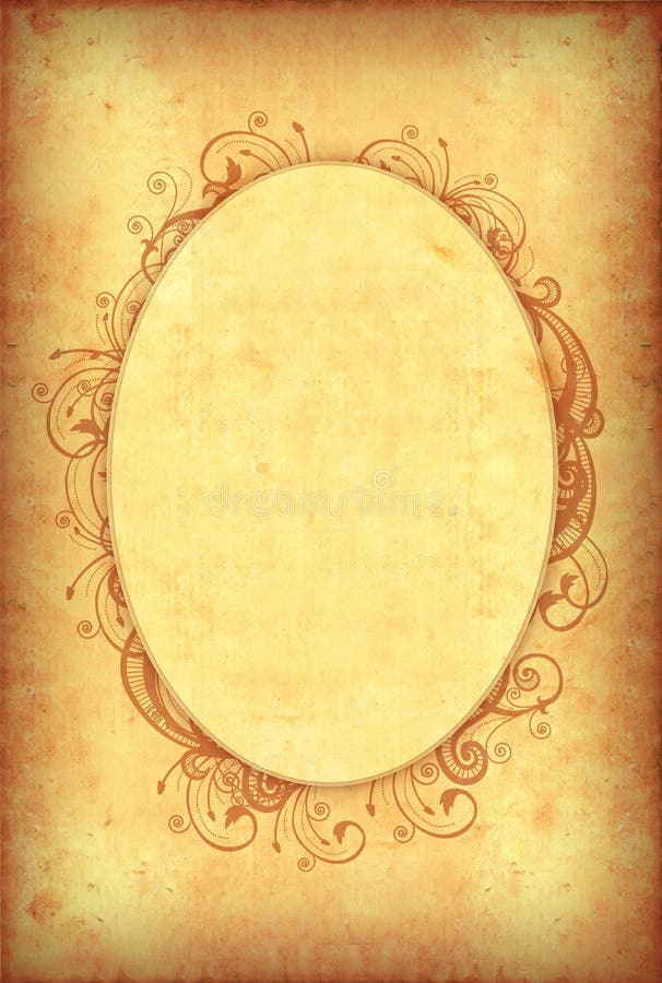 11+ Oval yellow decorative border frame Free Stock Photos - StockFreeImages