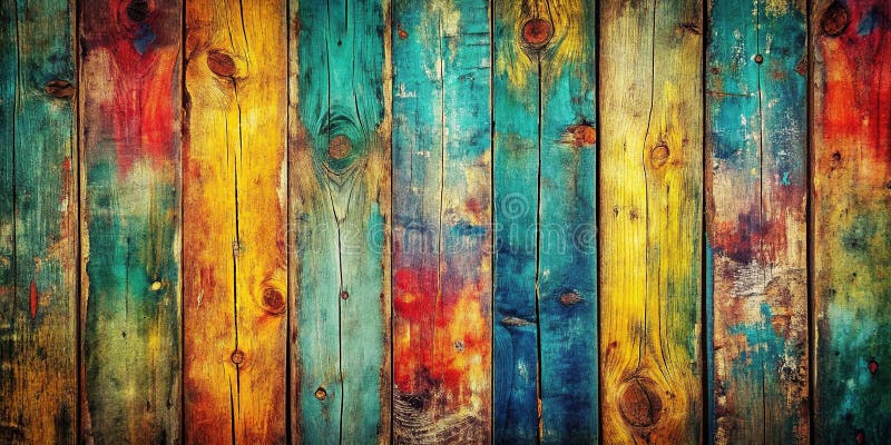 Vintage WashedOut Grunge Wood Plank Background Rustic Distressed Timber ...