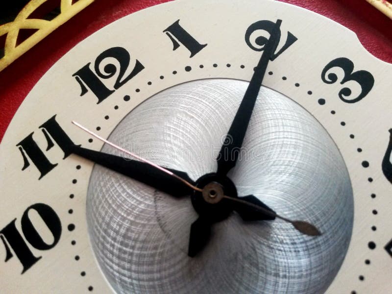 Vintage Watch with a Large Dial, Macro Numbers Stock Image - Image of ...